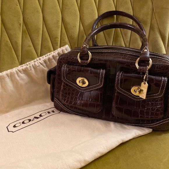 Coach | Bags | Limited Edition Coach Alligator Small Pocket Satchel ...